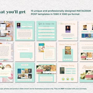 Book Instagram Templates, Book Blogger Template, Instagram Bookstagram ...