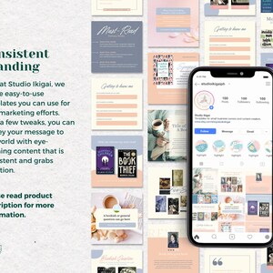 Book Instagram Templates, Book Blogger Template, Instagram Bookstagram ...