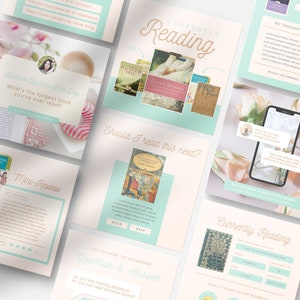 Book Instagram Templates, Book Blogger Template, Instagram Bookstagram ...