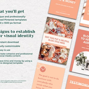 Pinterest Templates for Blogger Canva Template Pinterest Pins Canva ...