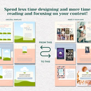 Book Instagram Templates, Book Blogger Template, Instagram Bookstagram ...