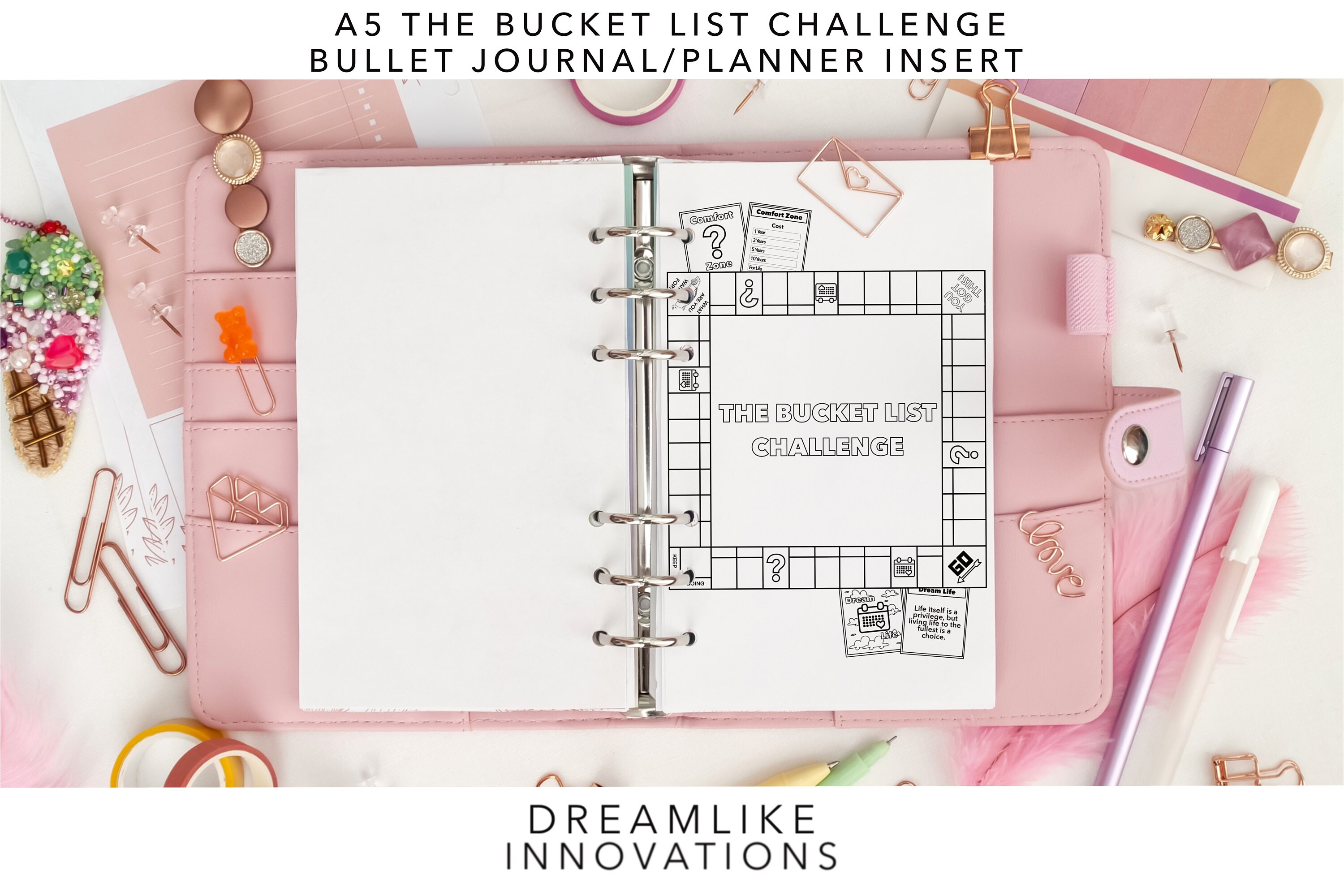 INSTANT DOWNLOAD: A5, Digital Bucket List Tracker, Digital Planning ...