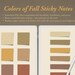 Colors of Fall Digital Sticky Notes / Realistic Paper Texture / Warm ...