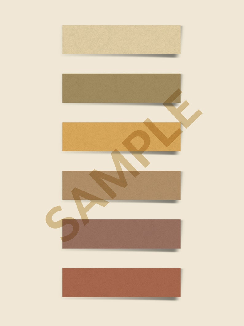 Colors of Fall Digital Sticky Notes / Realistic Paper Texture / Warm ...