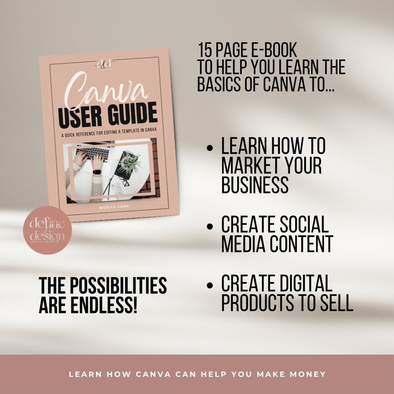 Canva User Guide | Canva Template | Beginner Guide Ebook | Digital ...