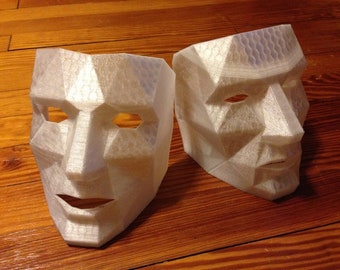 Low Poly Mask | Etsy