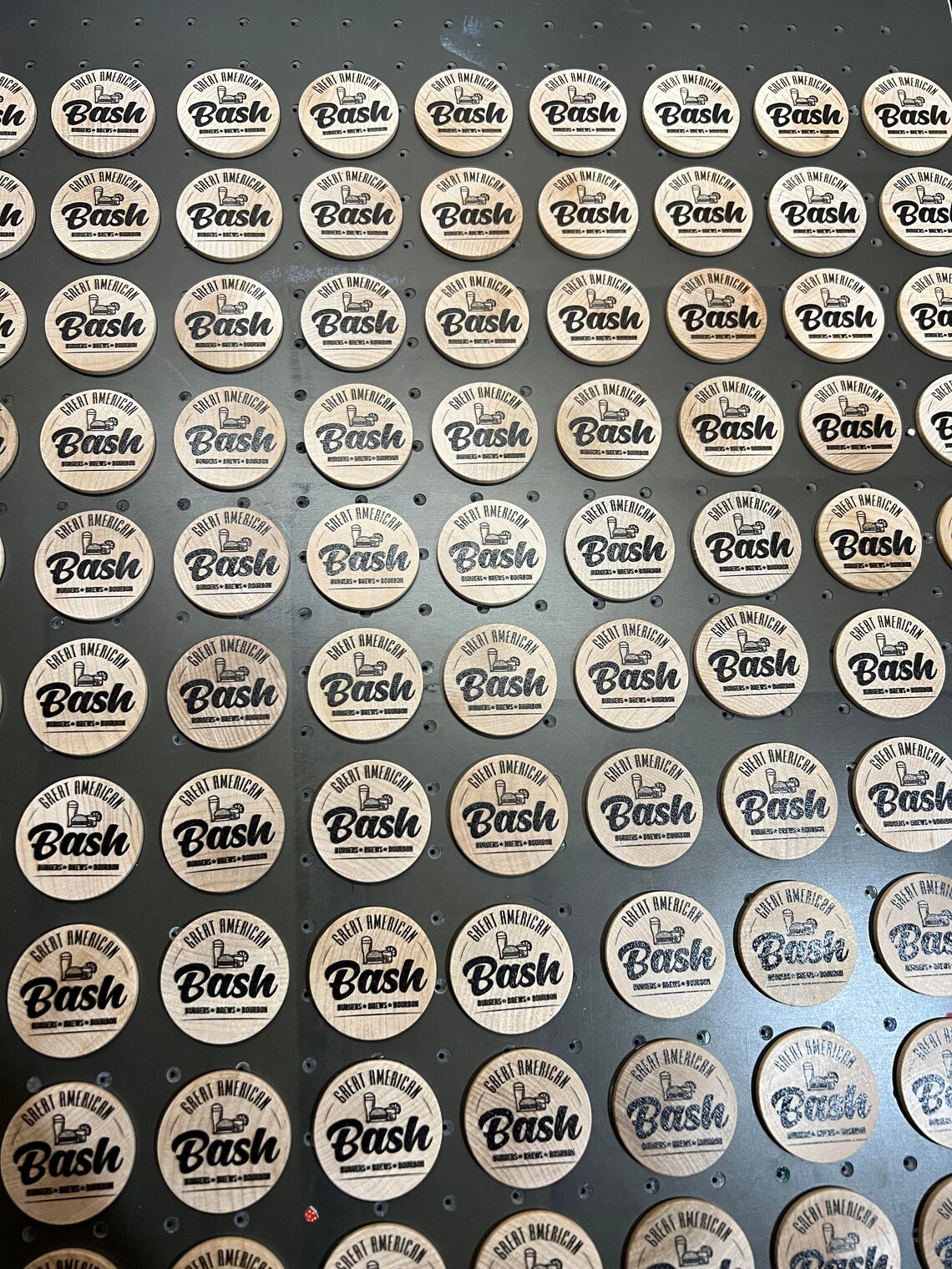 1.5" Wooden Nickels | Custom Party Favors | Event Tokens | Custom Drink ...