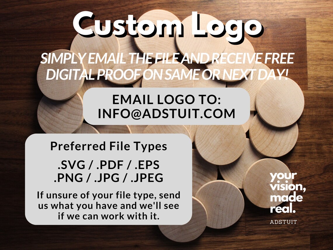 Custom Wooden Nickels | Wood Coins | Round Tuits | Drink Tokens | Bar ...