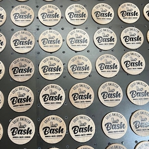 1.5" Personalized Wood Coins | Custom Printed Wooden Nickels | Wood ...