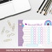 Printable Reward Chart for Girls, Kids Chore Chart, Rainbow Routine ...