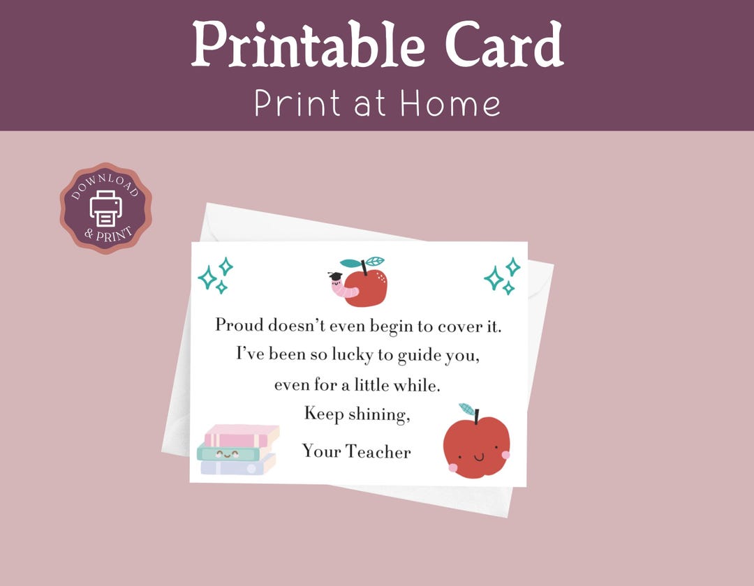 End of School Year Letter for Students, Last Day of School Printable ...