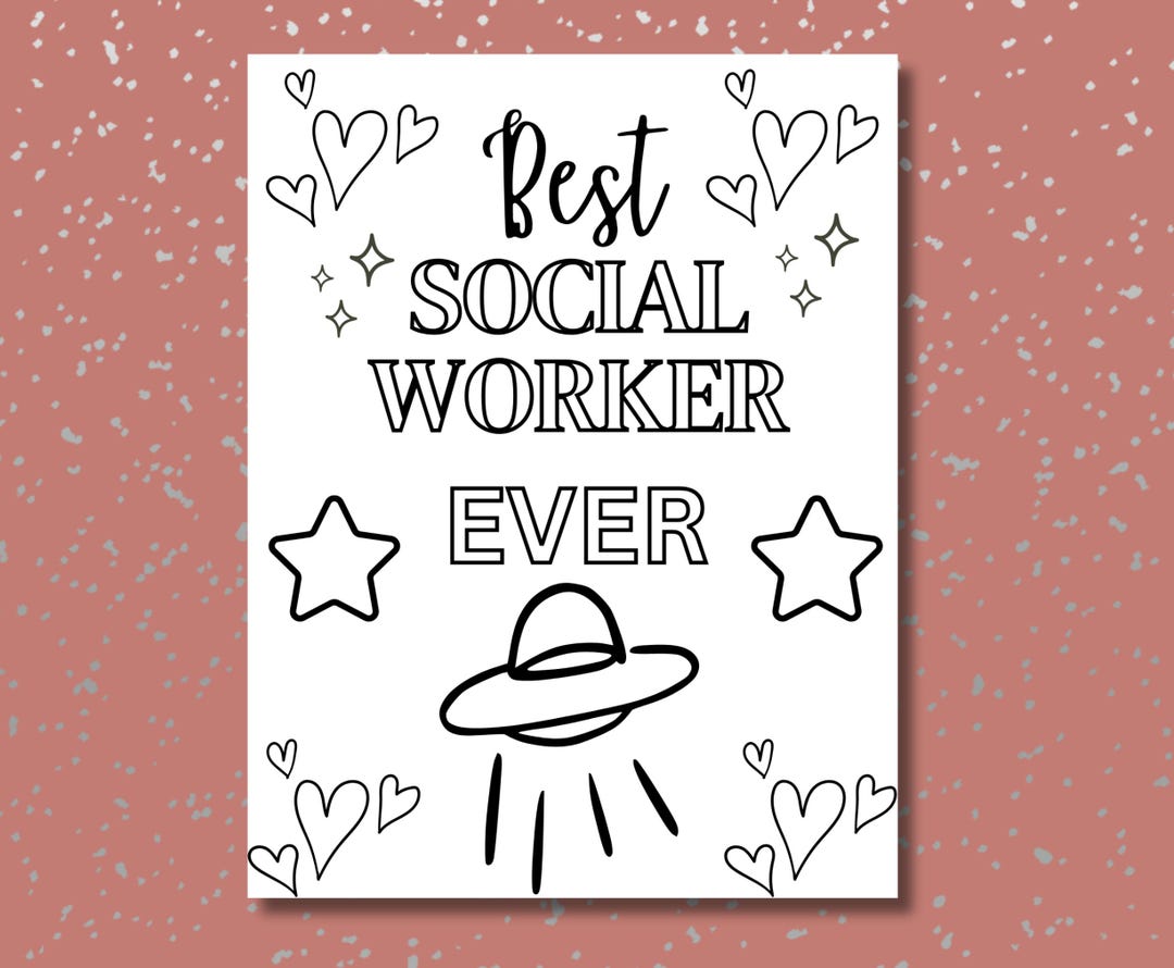 Social Worker Coloring Page Printable, School Social Worker ...