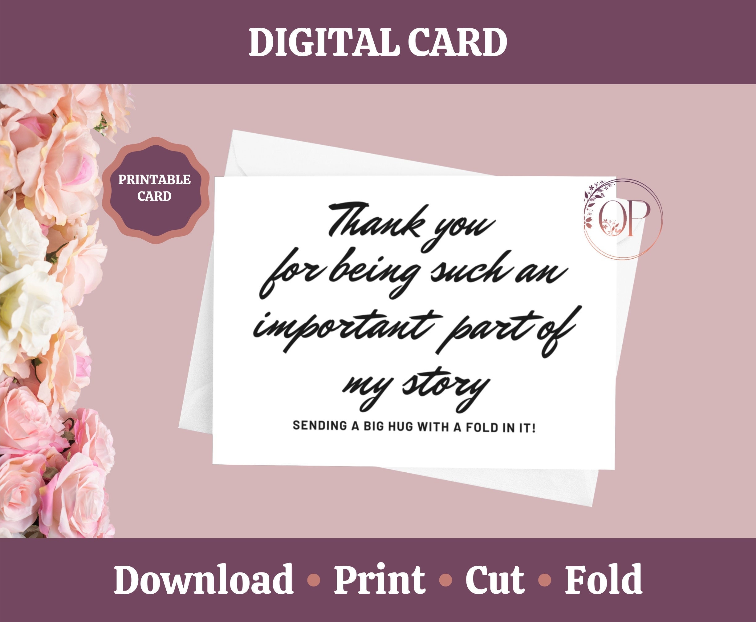 Printable Teacher Appreciation Card, Thank You Card Teacher, Thank You ...