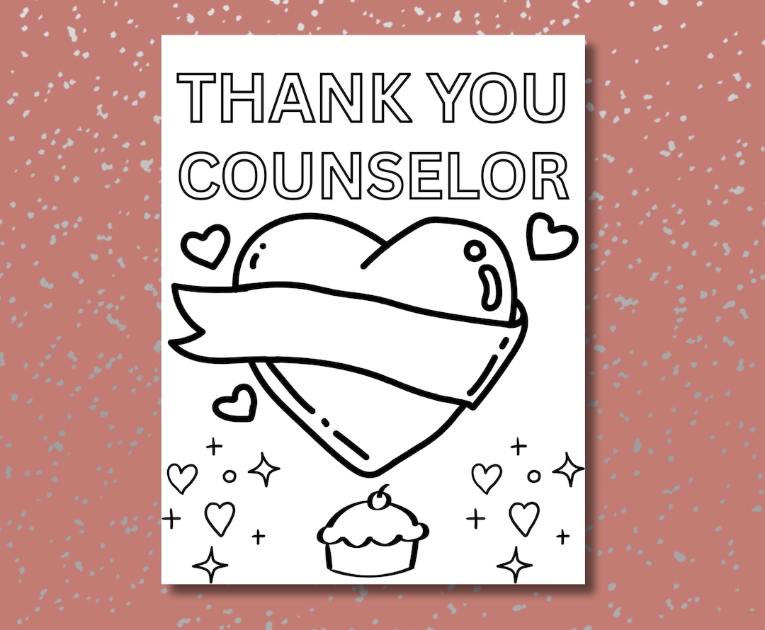 Counselor Coloring Page Printable, School Counselor Appreciation Week ...