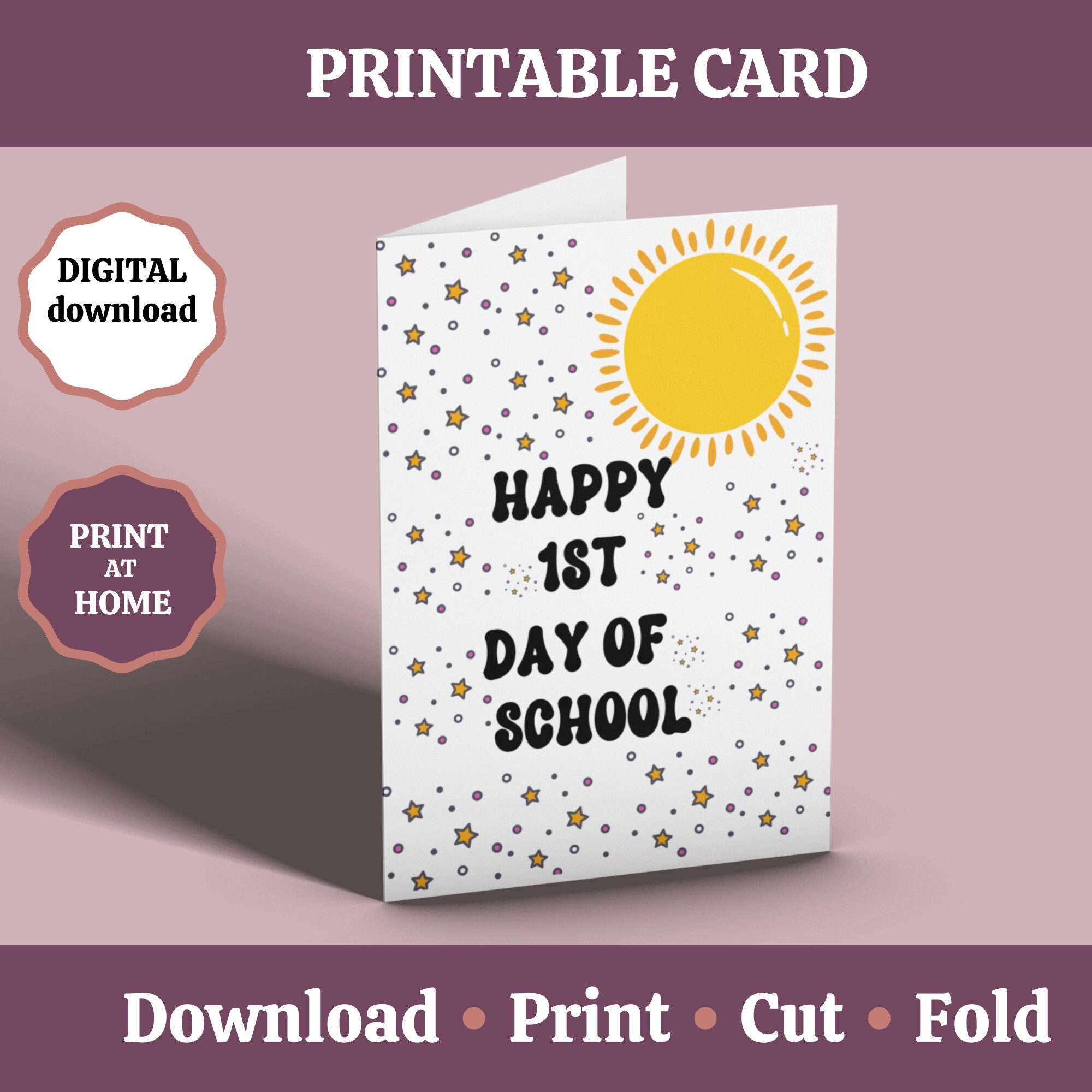 Happy First Day Of School Card