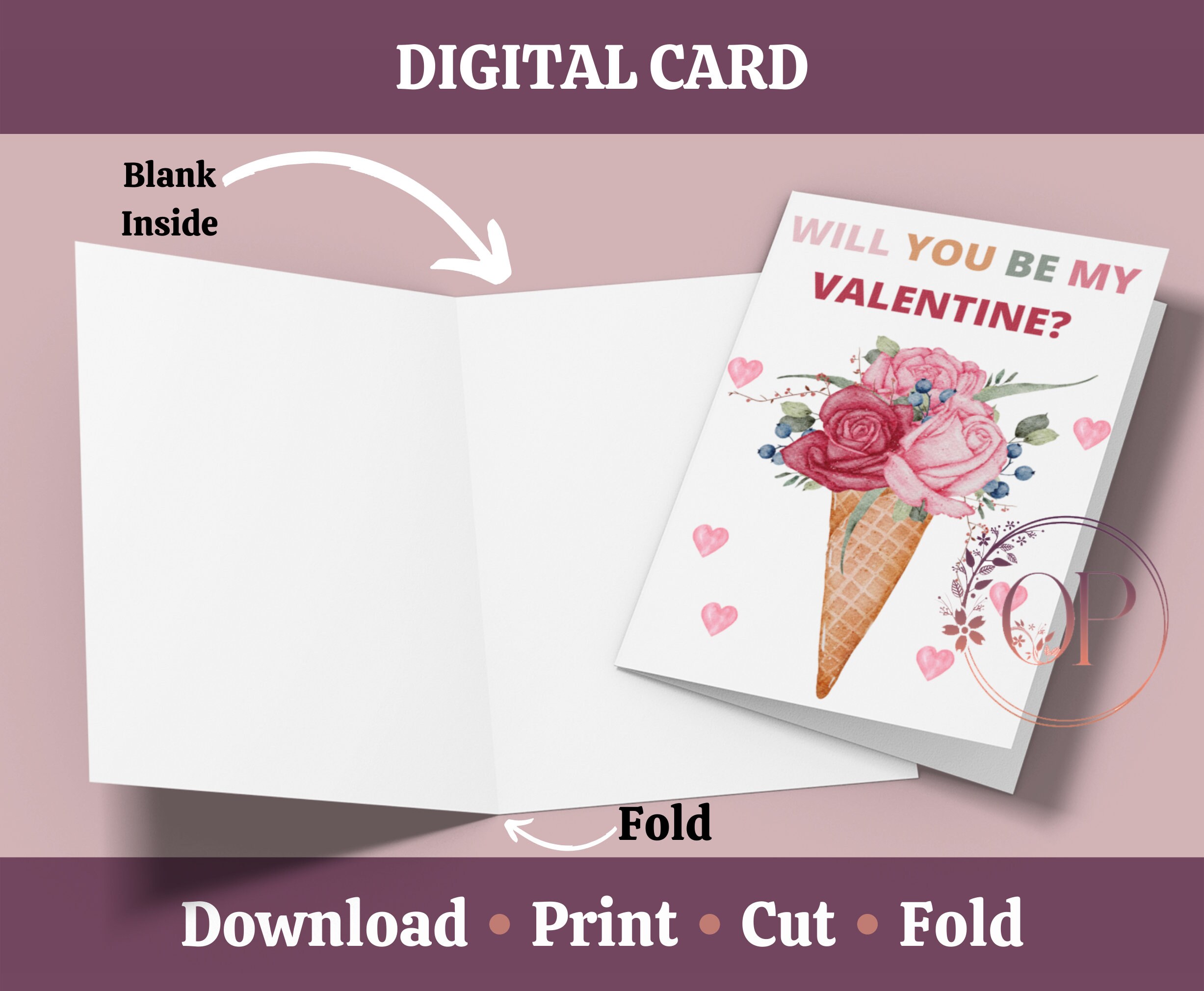 Printable Will You Be My Valentine, Valentines Day Card, Be My ...
