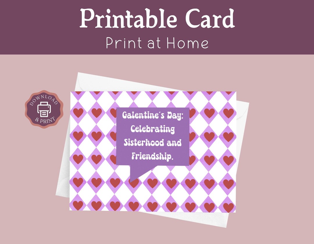 Bestie Printable Galentine's Day Card for Best Friend, Card for Bestie ...