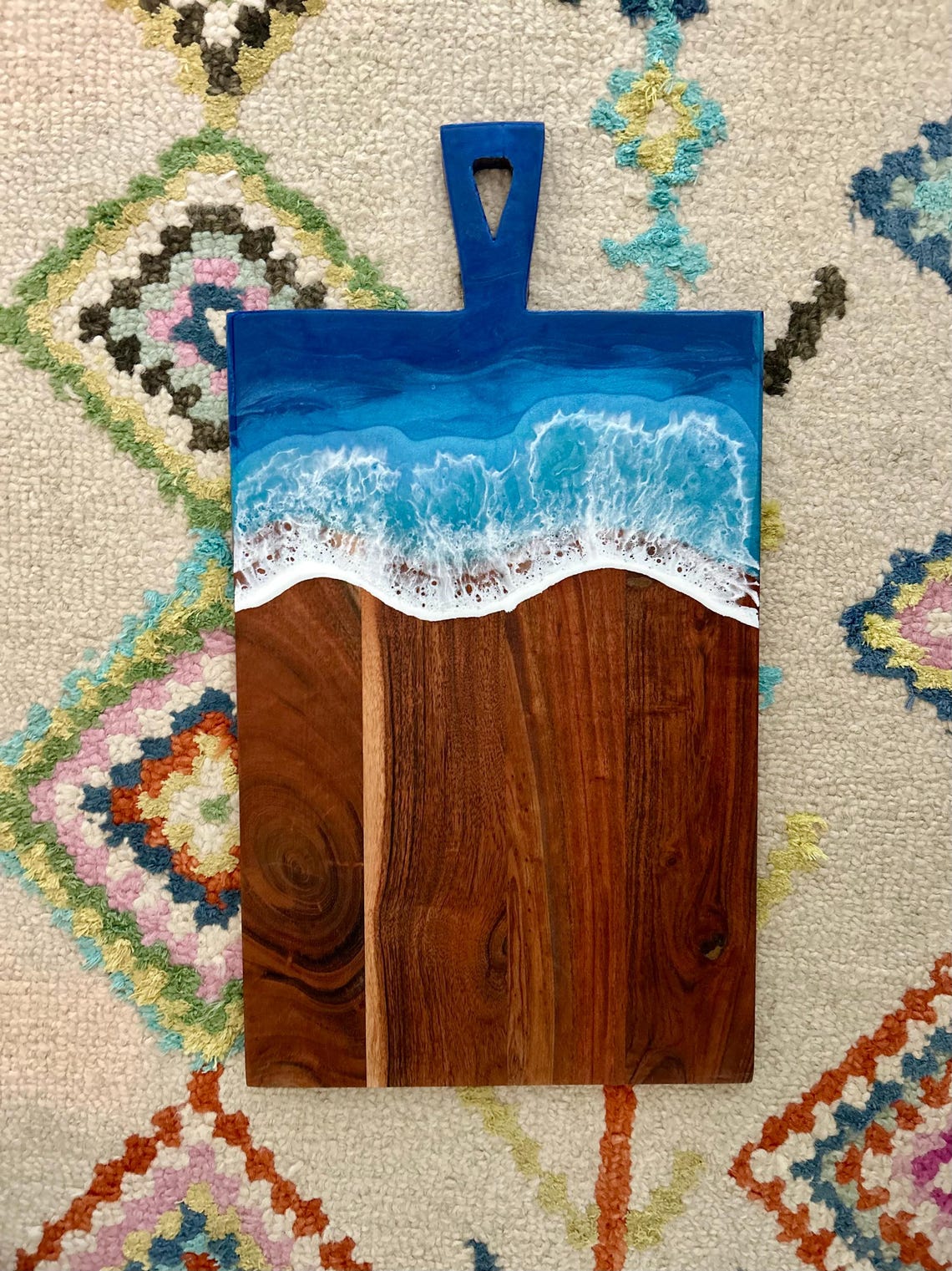 Ocean Charcuterie Board, Ocean Art, Ocean Wave Decor, Ocean Wave ...