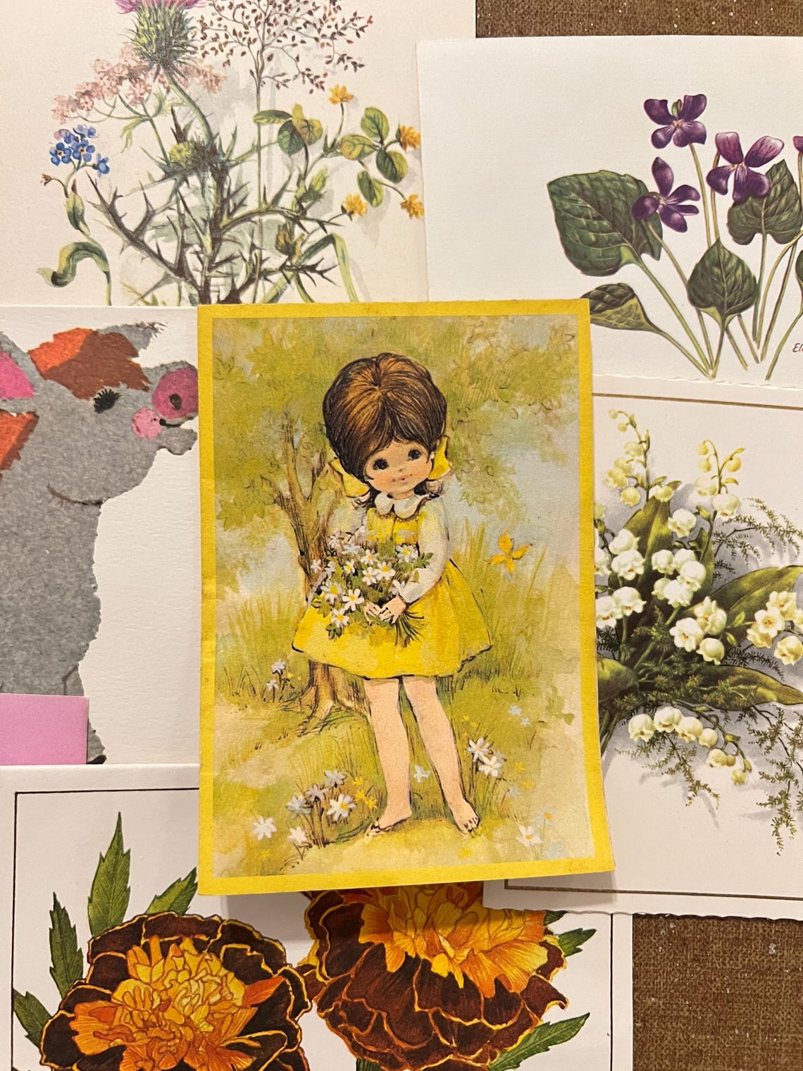 10 Unique Blank Vintage Note Cards - Etsy