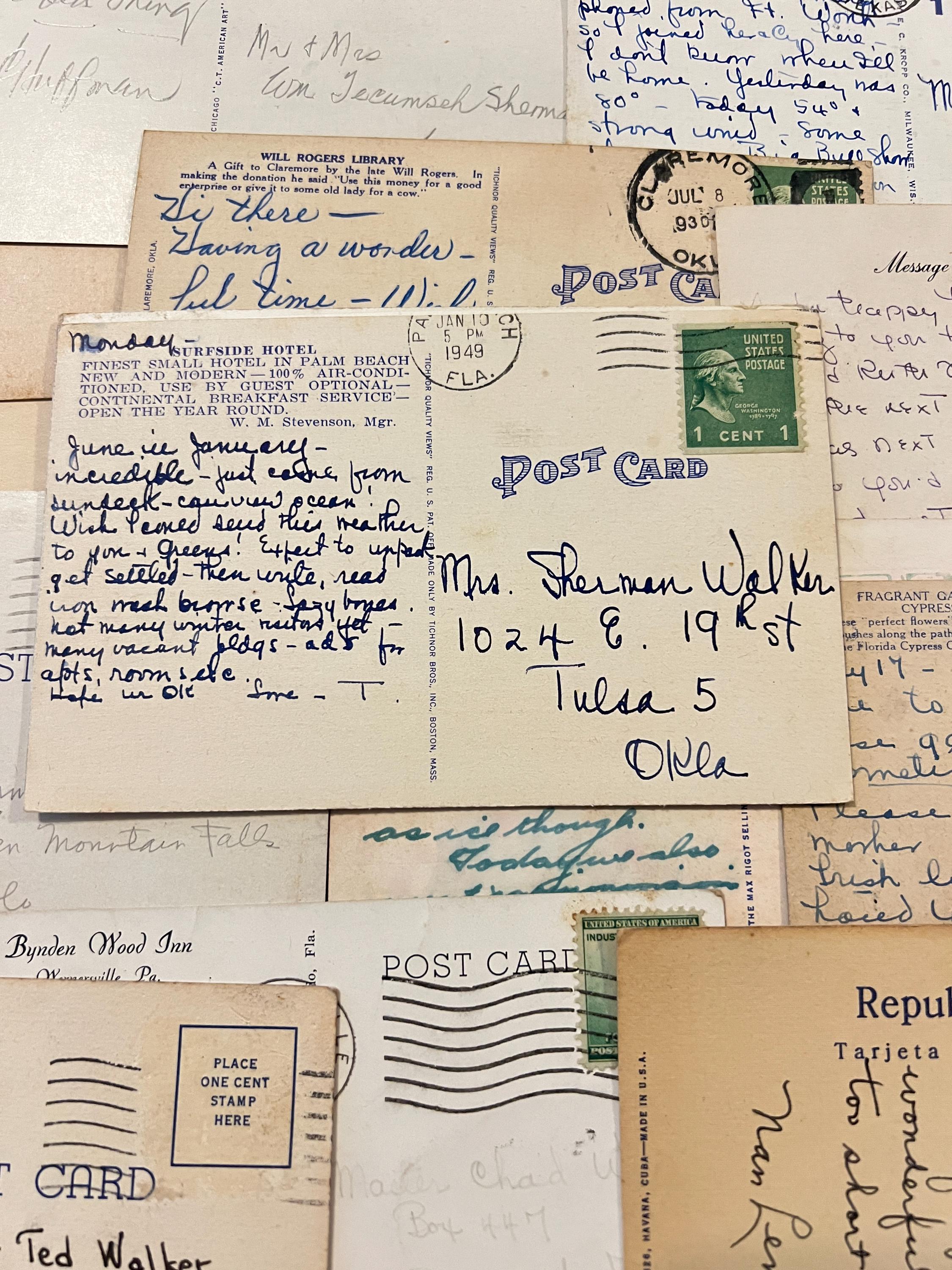 15 Vintage Postcards With Postmarks and Handwritten Messages — Perfect ...