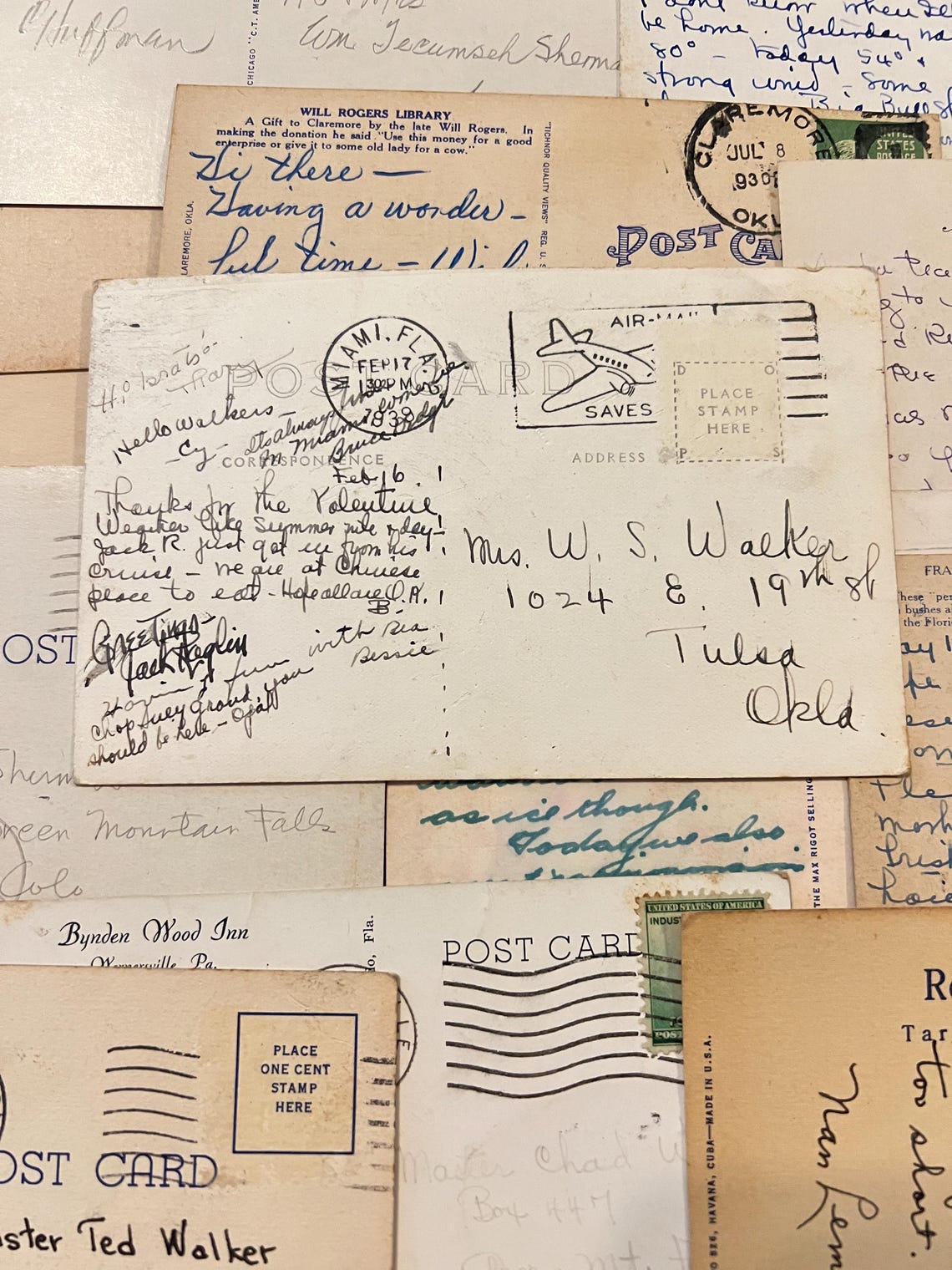 15 Vintage Postcards With Postmarks and Handwritten Messages — Perfect ...