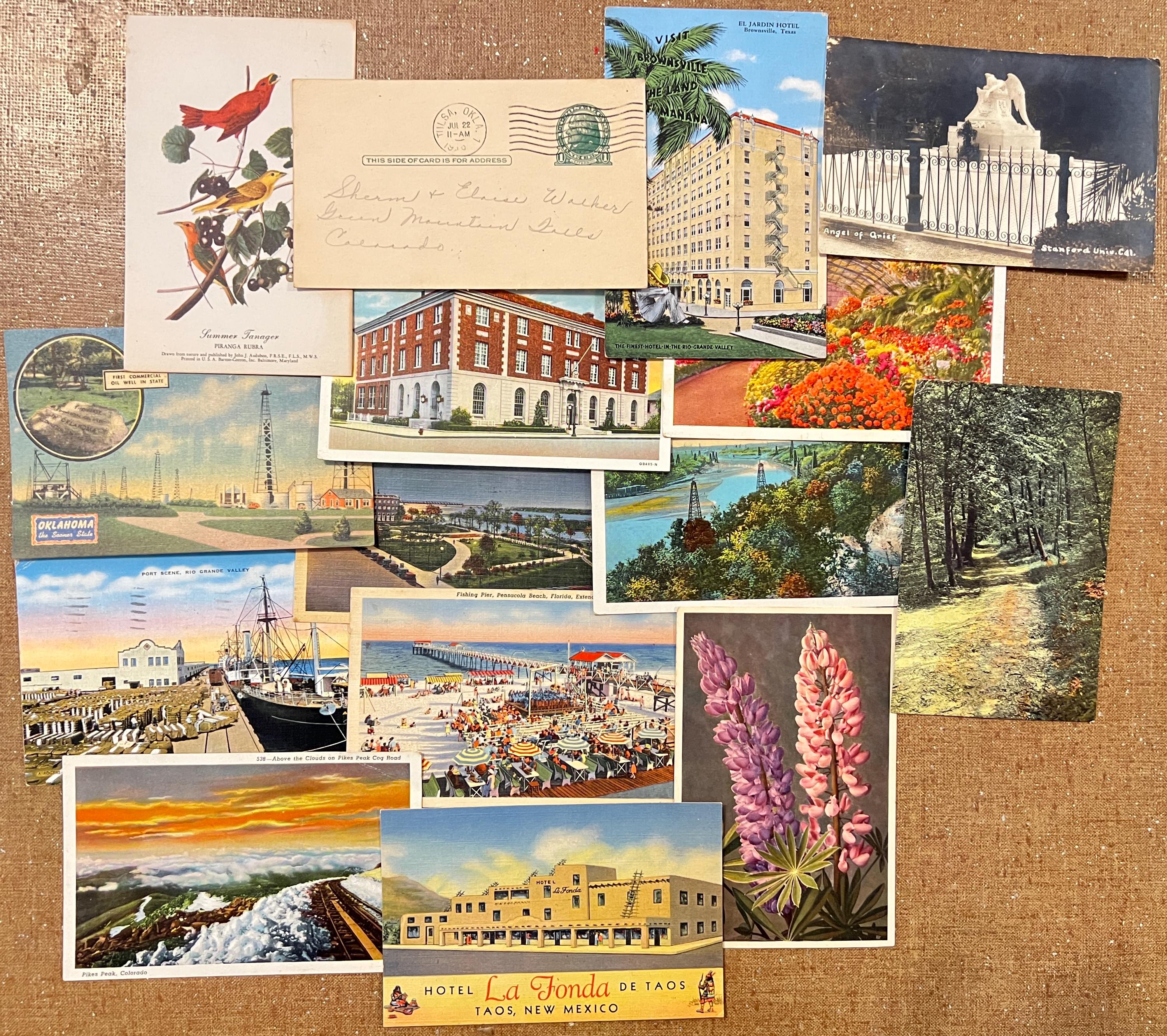 15 Vintage Postcards With Postmarks and Handwritten Messages — Perfect ...
