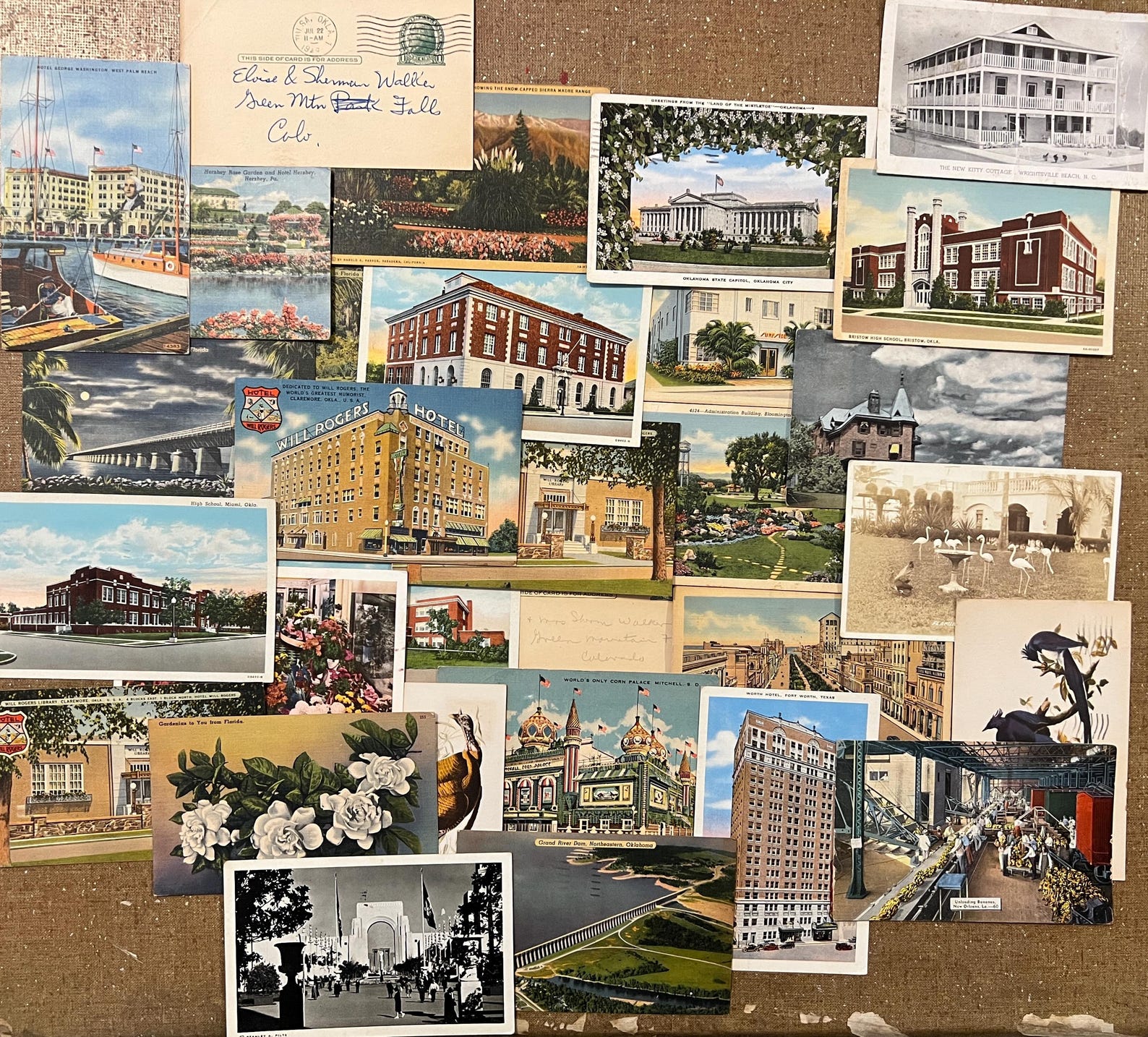 15 Vintage Postcards With Postmarks and Handwritten Messages — Perfect ...