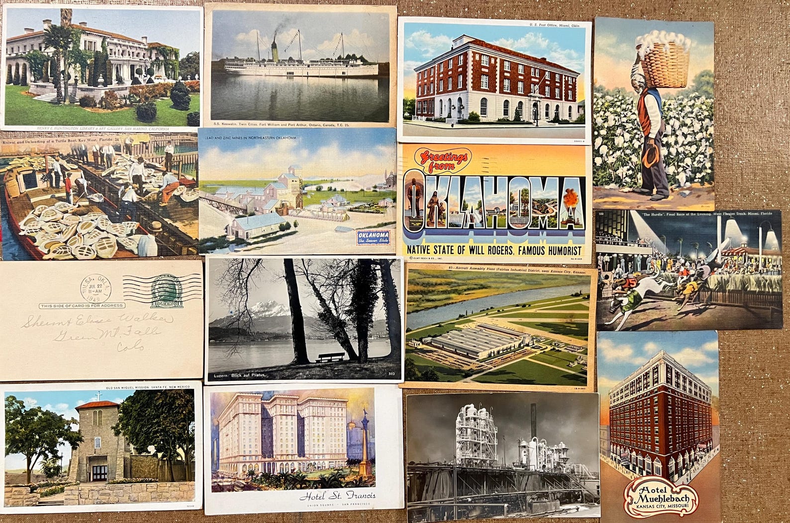 15 Vintage Postcards With Postmarks and Handwritten Messages — Perfect ...