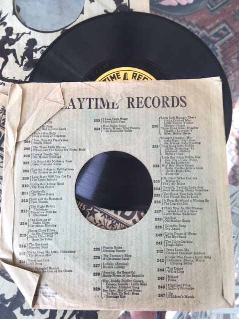 1930s Playtime Children's Record and Sleeves - Etsy