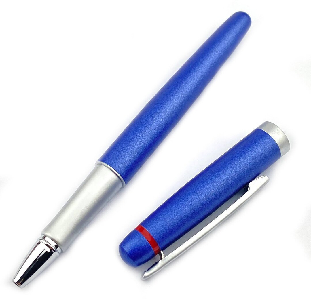 Rotring Freeway Rollerball Pen - Blue Chrome Trim - Etsy