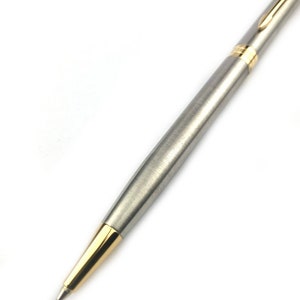 Parker Sonnet Slim Ballpoint Pen Stainless Steel GT Gift Box - Etsy