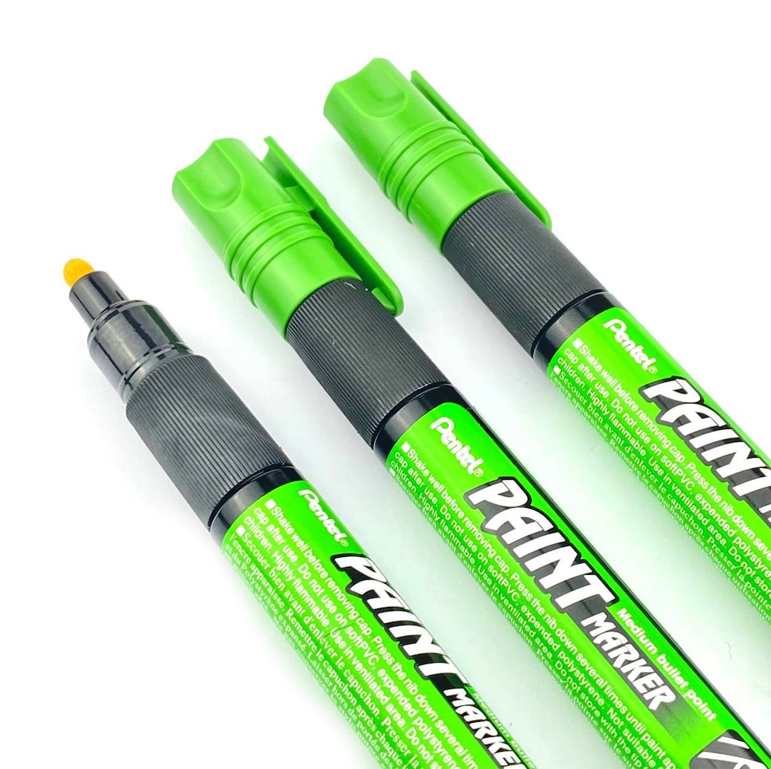 Pentel Permanent Cellulose Paint Marker Pen - MMP20 - Bullet Point Tip ...
