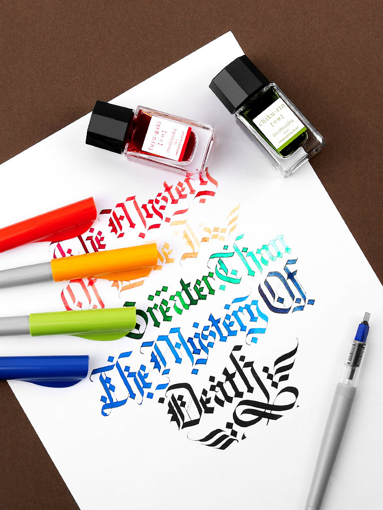 Pilot Parallel Fountain Calligraphy Lettering Pen Mixable Ink ...