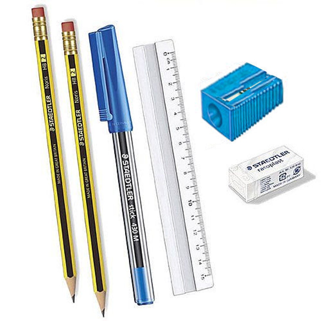 Staedtler 120 Student Set - Noris HB Pencils, Sharpener, Eraser ...