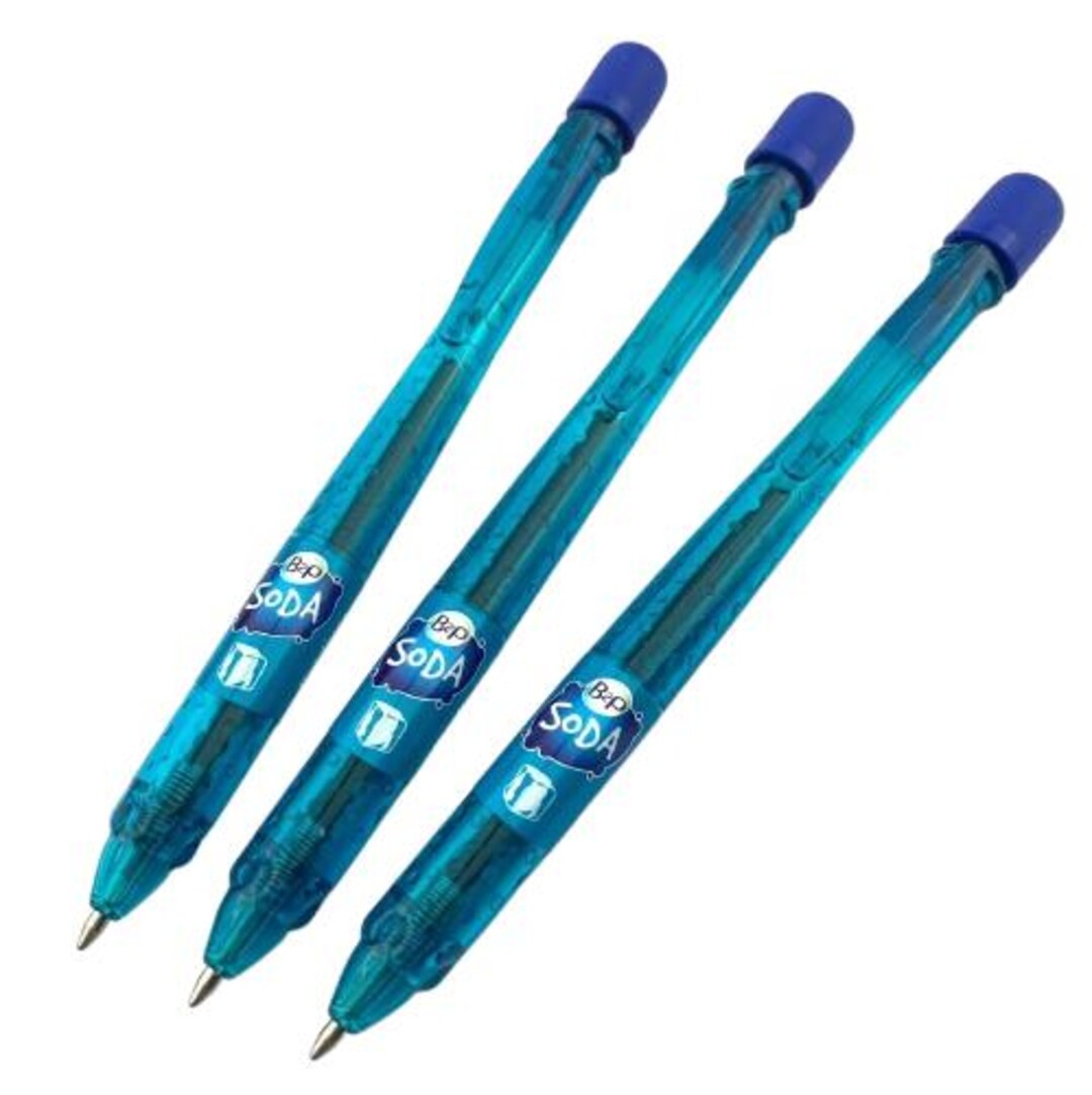Pilot B2P Soda Begreen Recycled Ballpoint Pens - Blue Ink - 1.0mm - 3 ...