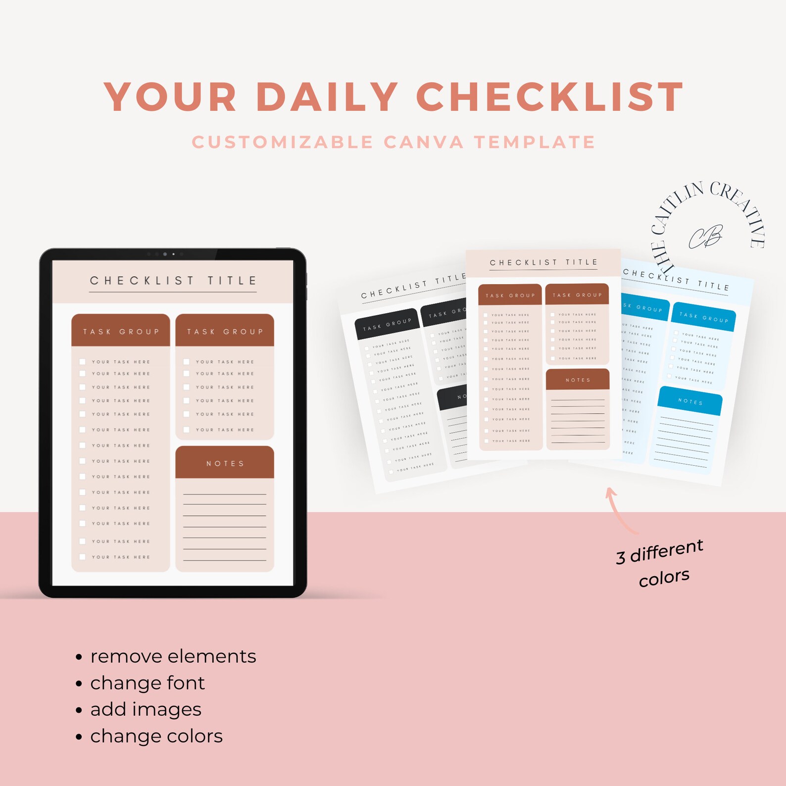 Checklist Template, Canva Template, Printable to Do List, Simple ...