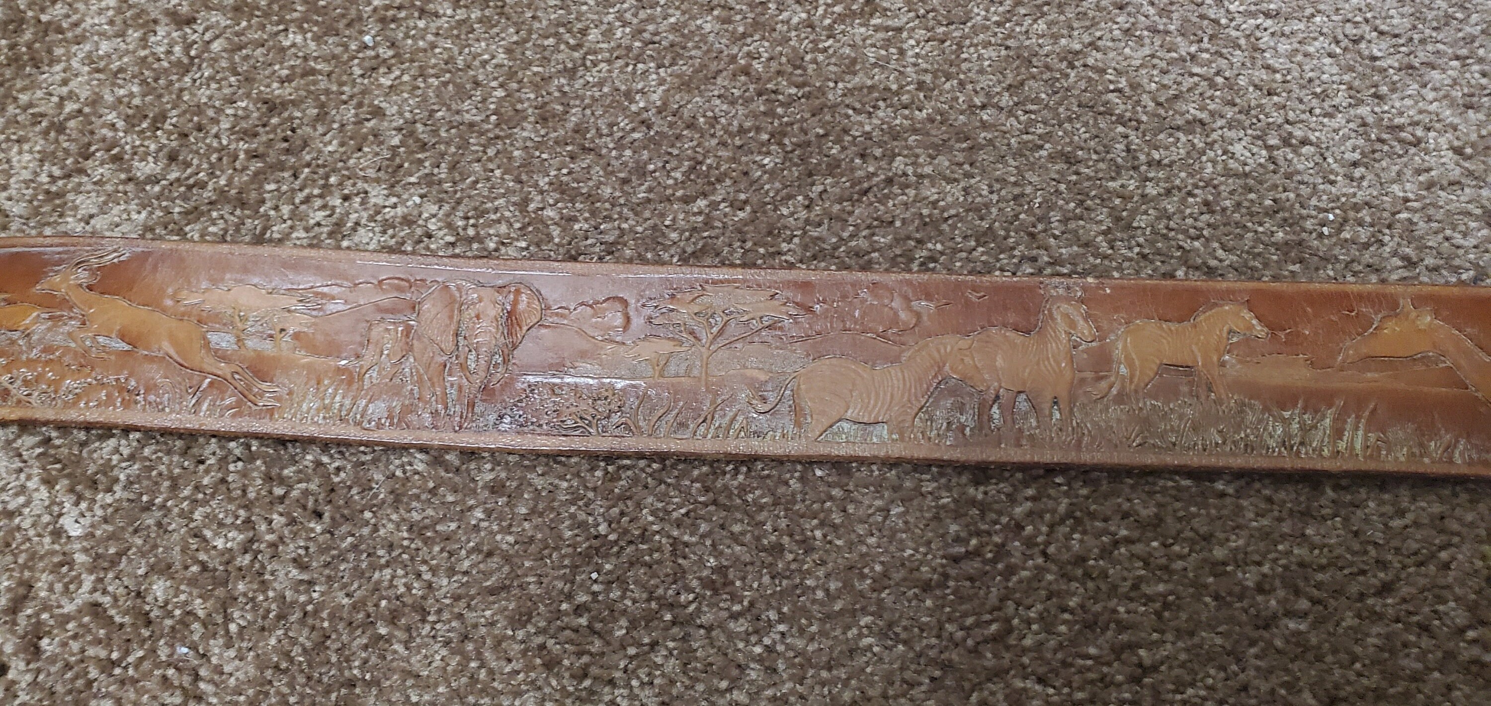 African Safari Carved Rifle Sling - Etsy