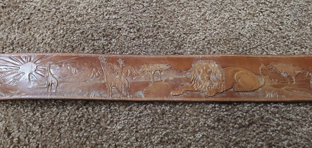 African Safari Carved Rifle Sling - Etsy