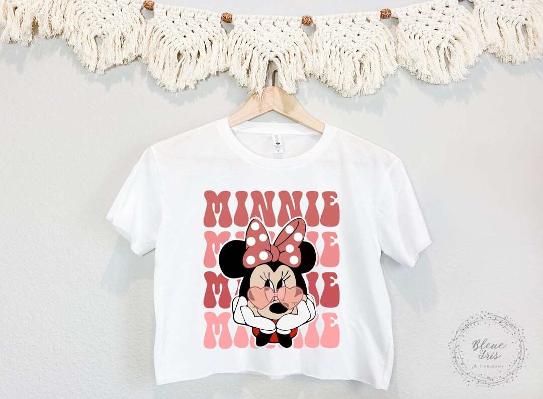 Minnie Mouse Crop Top T-shirt - Etsy