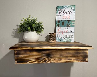 Floating Shelf With Drawer - Etsy