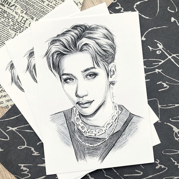 Bang Chan Painting - Etsy