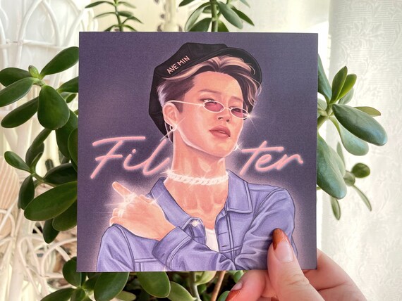 BTS Park Jimin Filter Square Digital Art Print painting - Etsy