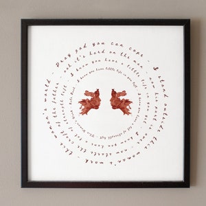 Kate Bush Inspired Greeting Card and A4 Print With Lyrics From This ...