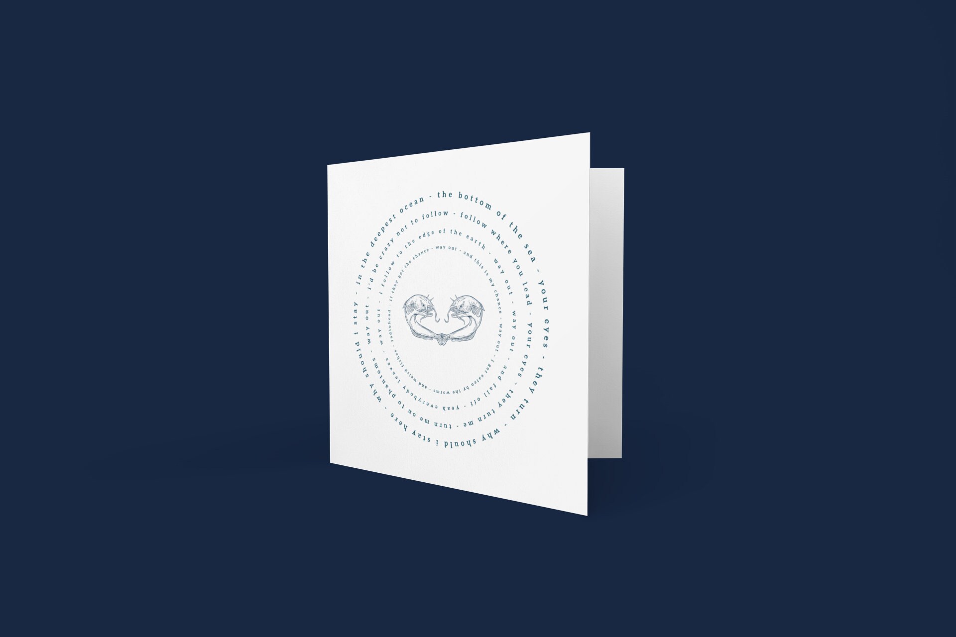 Radiohead Inspired Greeting Card and A4 Print With Lyrics From - Etsy