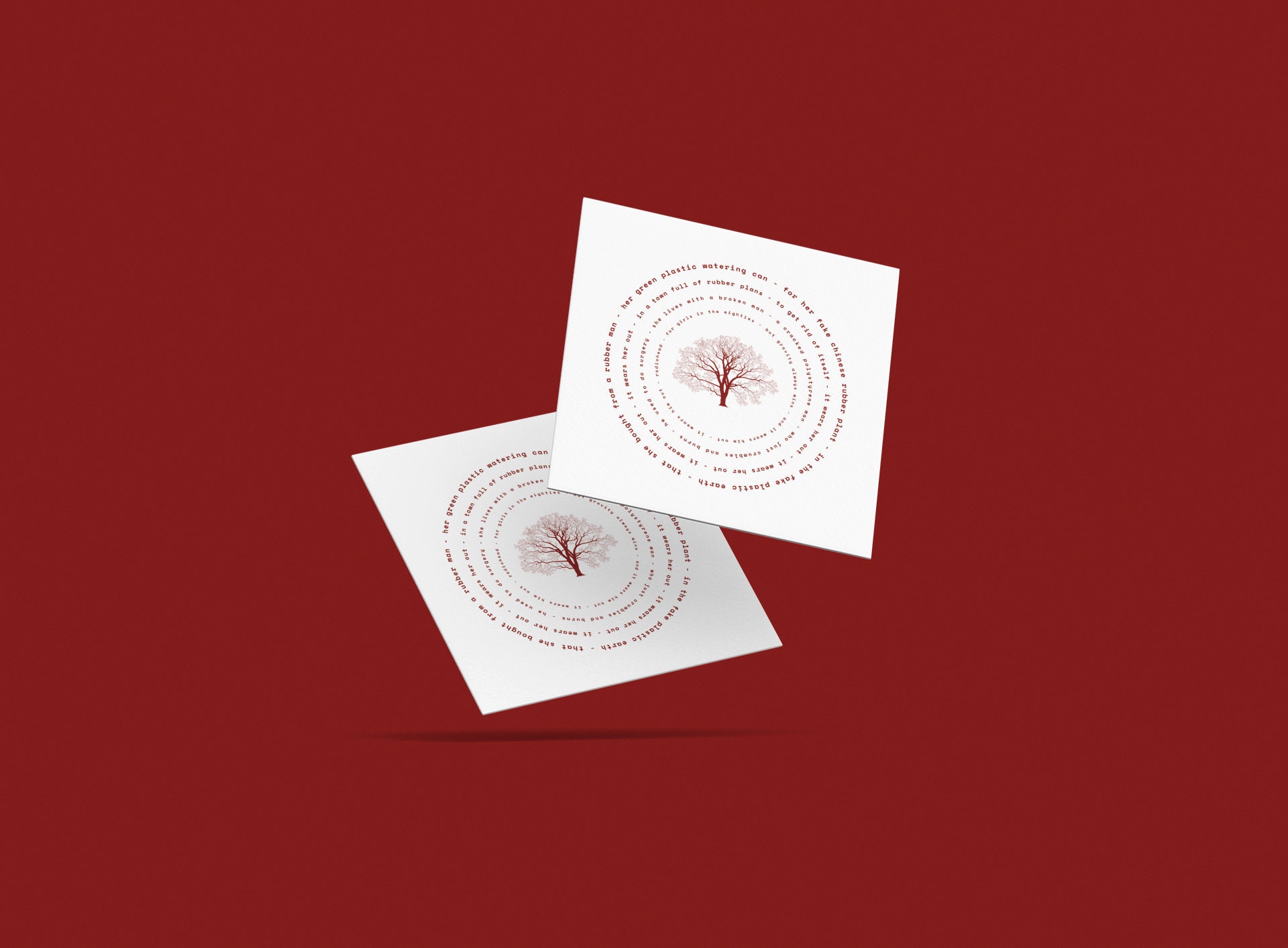 Radiohead Inspired Greeting Card and A4 Print With Lyrics From - Etsy