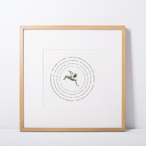 Radiohead Inspired Greeting Card and A4 Print With Lyrics From High and ...