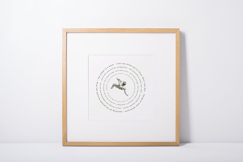 Radiohead Inspired Greeting Card and A4 Print With Lyrics From - Etsy