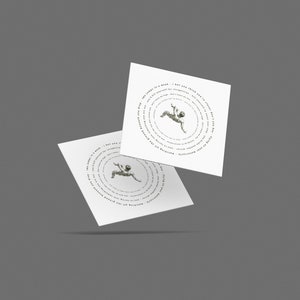 Radiohead Inspired Greeting Card and A4 Print With Lyrics From High and ...