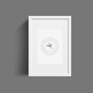 Radiohead Inspired Greeting Card and A4 Print With Lyrics From High and ...