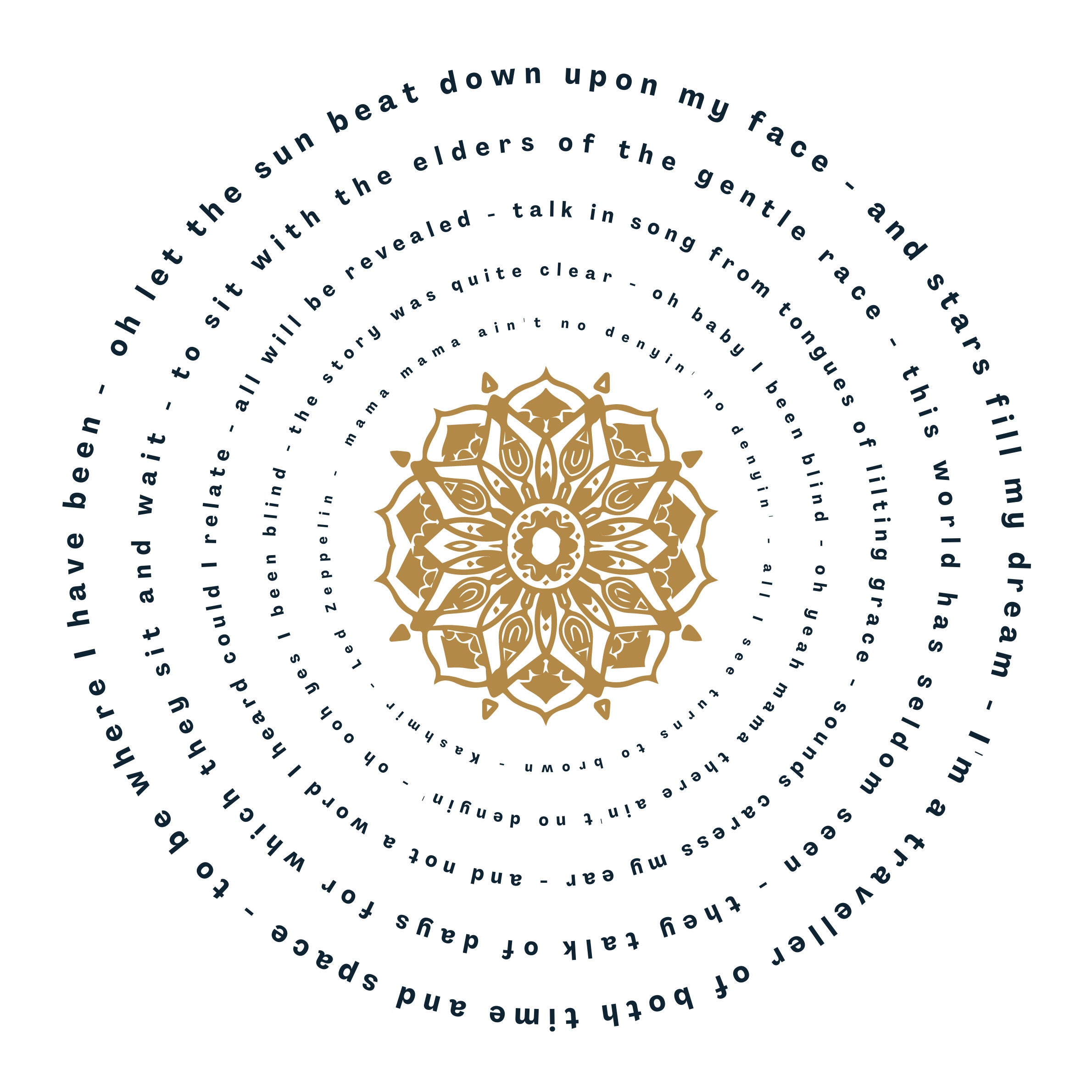 Led Zeppelin Inspired Greeting Card and A4 Print With Lyrics - Etsy